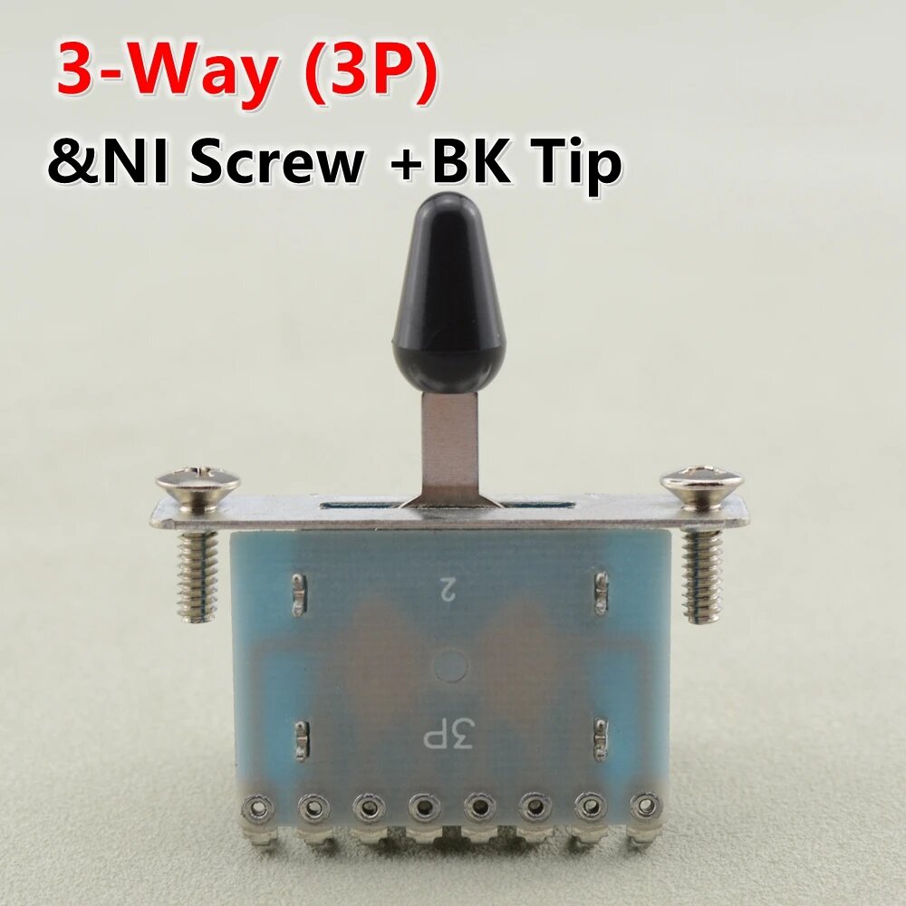 Переключатель 3-Way (3P) NI Screw + BK Tip для гитары