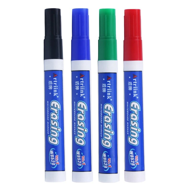 Маркеры для доски Artlink Erasing 4 шт. (черный, синий, красный, зеленый)