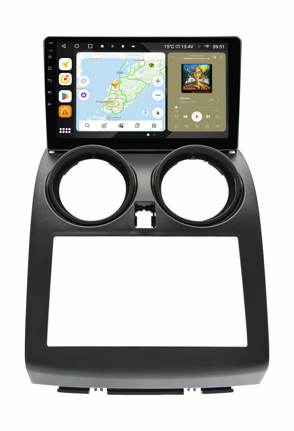 Магнитола Nissan Qashqai, Dualis 2007 - 2014 тип 3 / 9 дюймов, 4/64GB, 8 ядер, DSP, 4G, Android 10 / Wide Media
