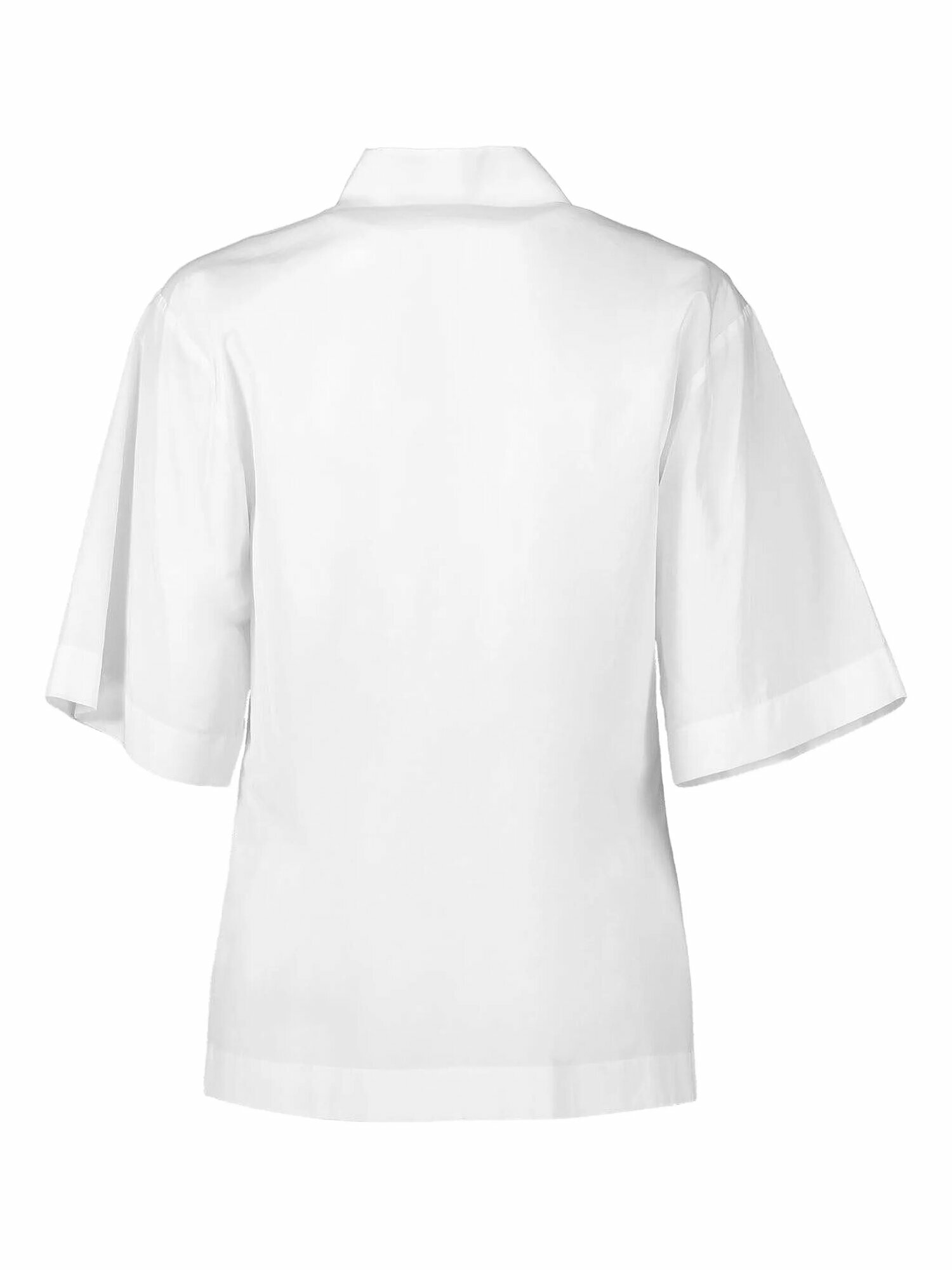 Рубашка Michael Kors Collection Short-sleeve button-up shirt, размер 42, бежевый/белый — фото 1