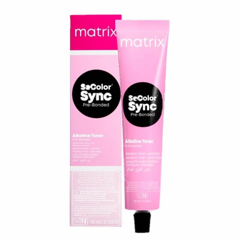 8A Matrix Краска без аммиака SoColorSync Pre-Bonded 8.1 светлый блондин пепельный 90 мл