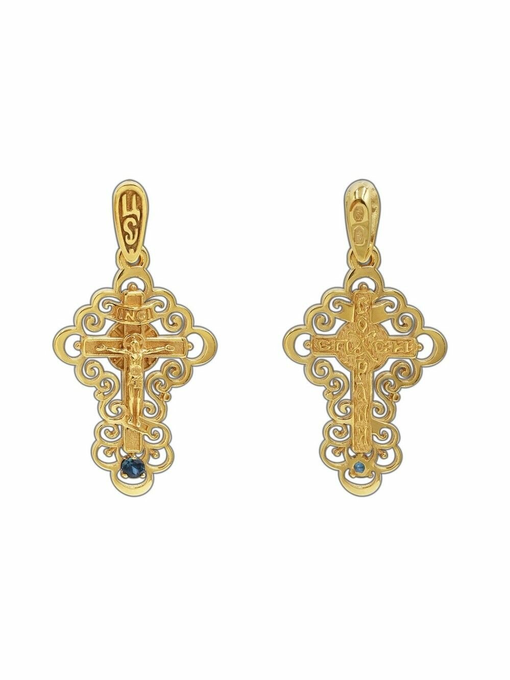 Крестик, серебро, 925 проба