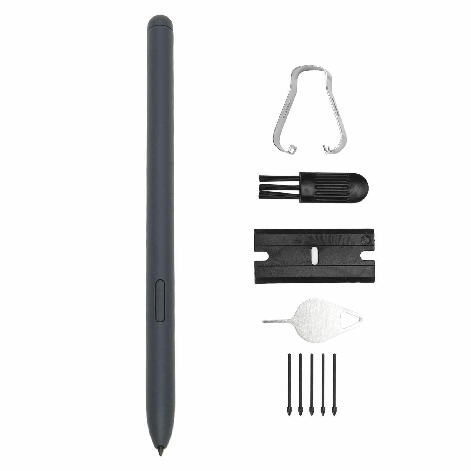 Стилус для Tab S6 Lite, высокочувствительный, точный размер, прочный пластик, умная ручка с 5 наконечниками для планшета SM P610, SM P615, черный