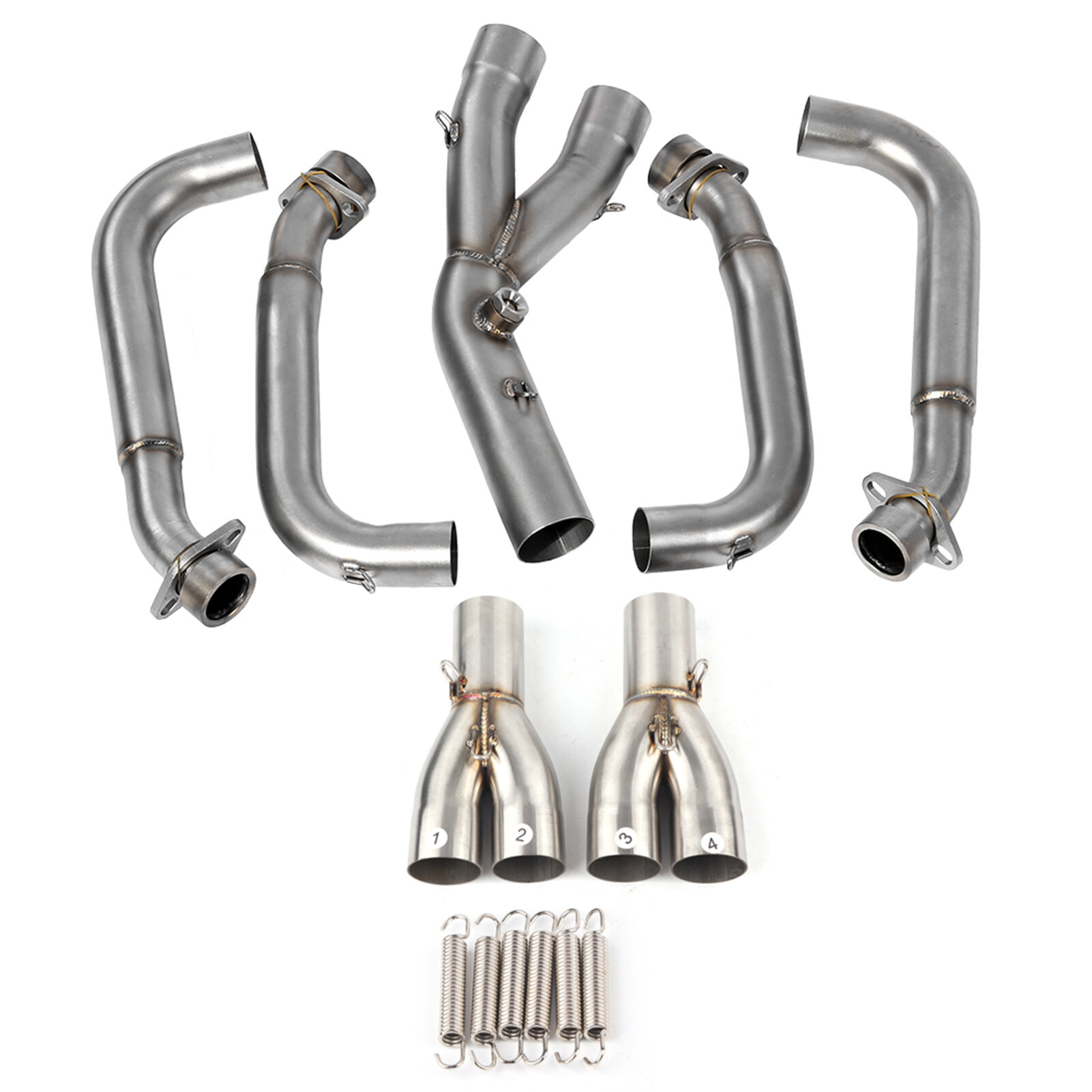 Выхлопная система мотоцикла, вентиляционное отверстие, передняя труба, соединительный элемент для Yamaha R6 2006-2017