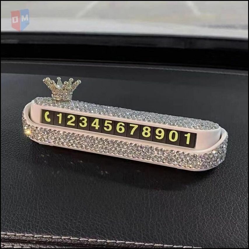 Парковочная автовизитка со стразами 1 шт.
