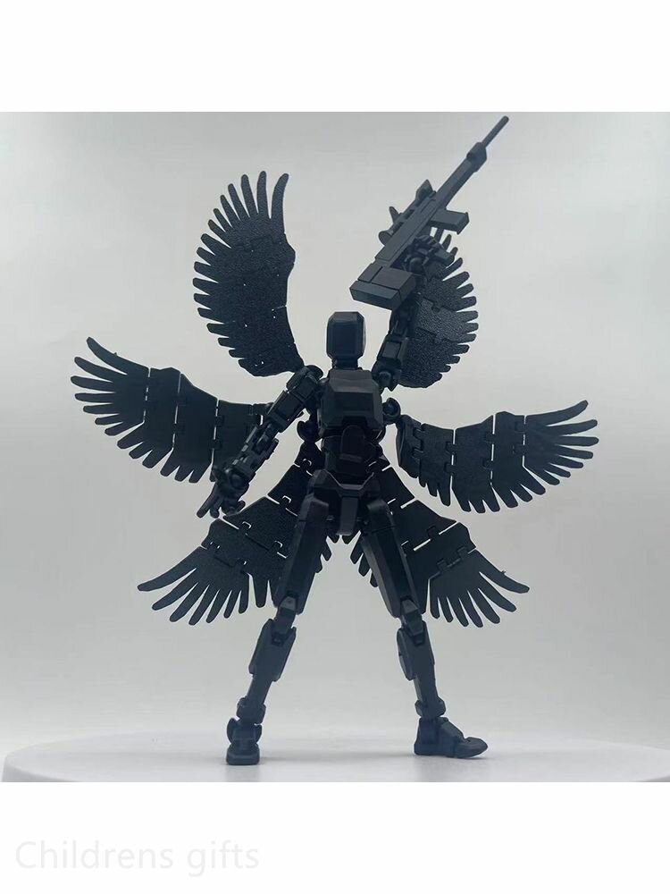 Собранная игрушка из строительных блоков judgment angel ручной работы lucky 13 кукла совместная подвижная модель украшения манекена