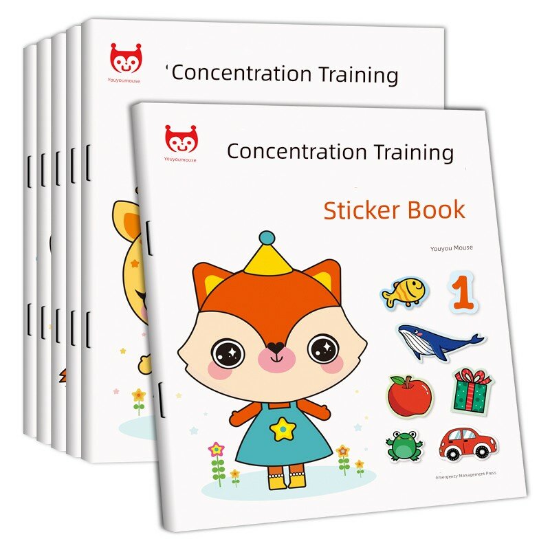 Развивающая книга-игра с наклейками по математике для детей, наклейки Монтессори, раскраска, учебные материалы для