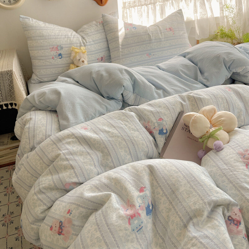 Пододеяльник двухслойный марлевый категории А, цельный, для домашнего использования, двуспальный, для студенческого общежития, односпальная кровать,150*200cm