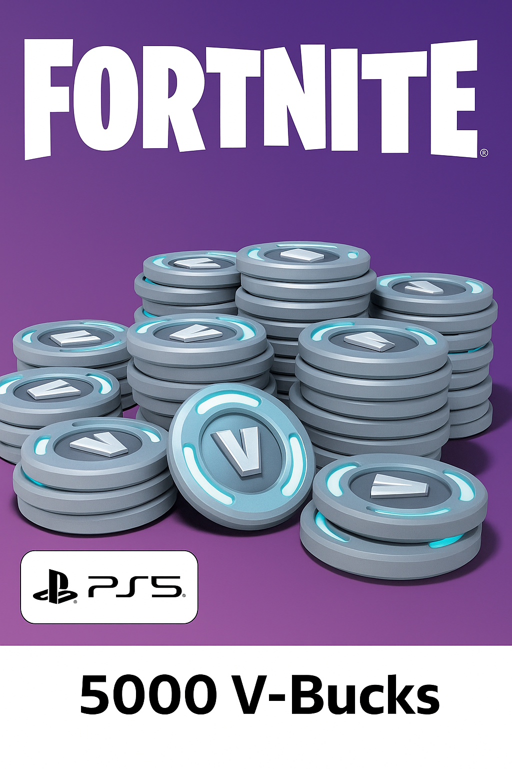 5000 V-Bucks (В-баксы) Fortnite для PS5 (цифровая версия, регион: Турция)