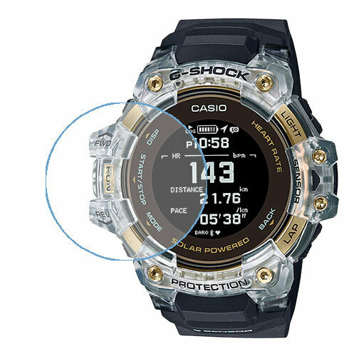 Скрин Мобайл защитный экран для часов Casio GBD-H1000-1A9 из нано стекло 9H