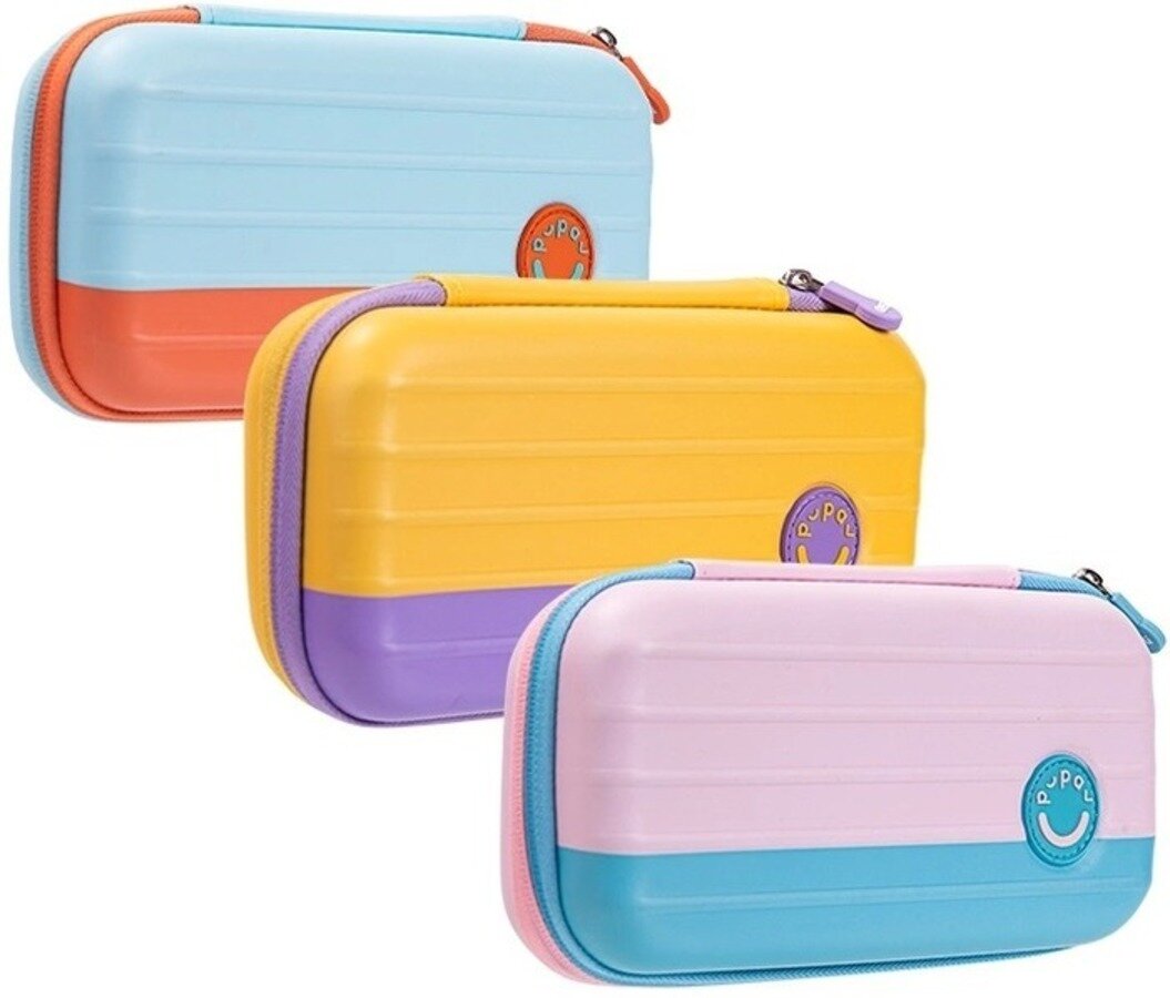 Пенал 1отд. большой Pupal 110х230мм EVA ассорти DELI BC288B (уни) шт