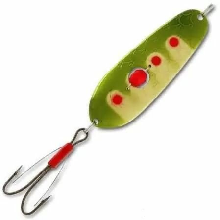 Блесна колеблющаяся Kuusamo Rasanen 70/20 незацепляйка с камнем, GR/R-B