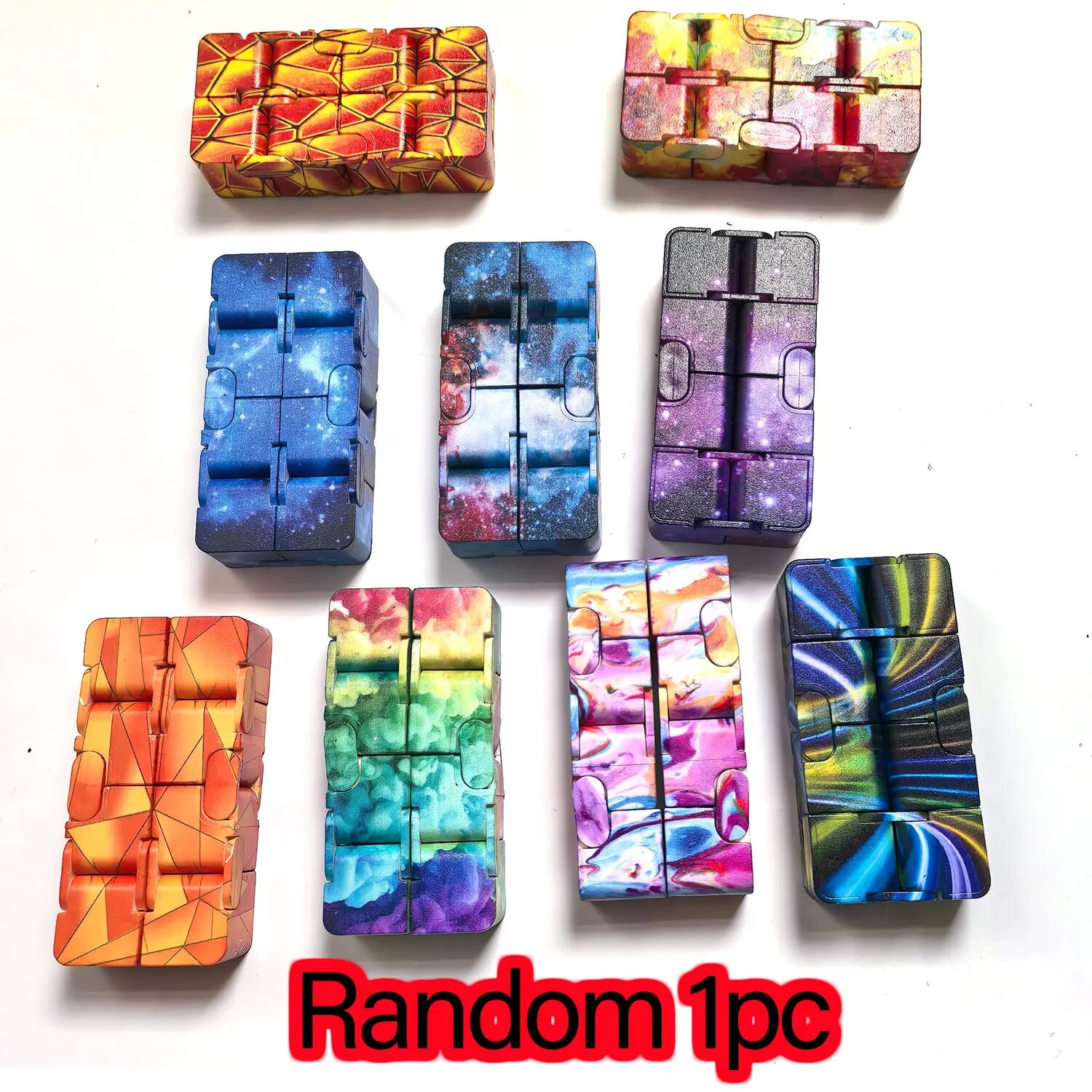 Сенсорный кубик антистресс, Цвет: random 1pc