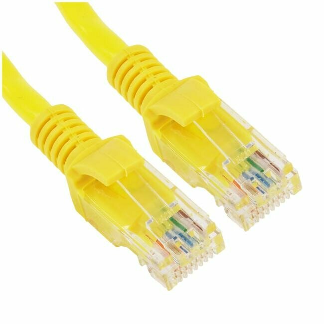 ExeGate UTP-RJ45-RJ45-5e-1.5M-YL Patch Cord UTP кат.5e, 1.5м, жёлтый EX258668RUS