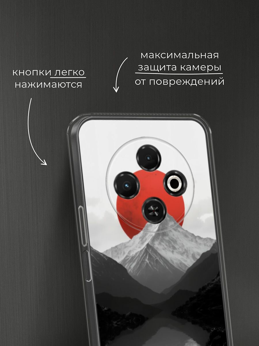 Чехол на Tecno Spark 30C / Текно Спарк 30C с принтом Белая гора — фото 1