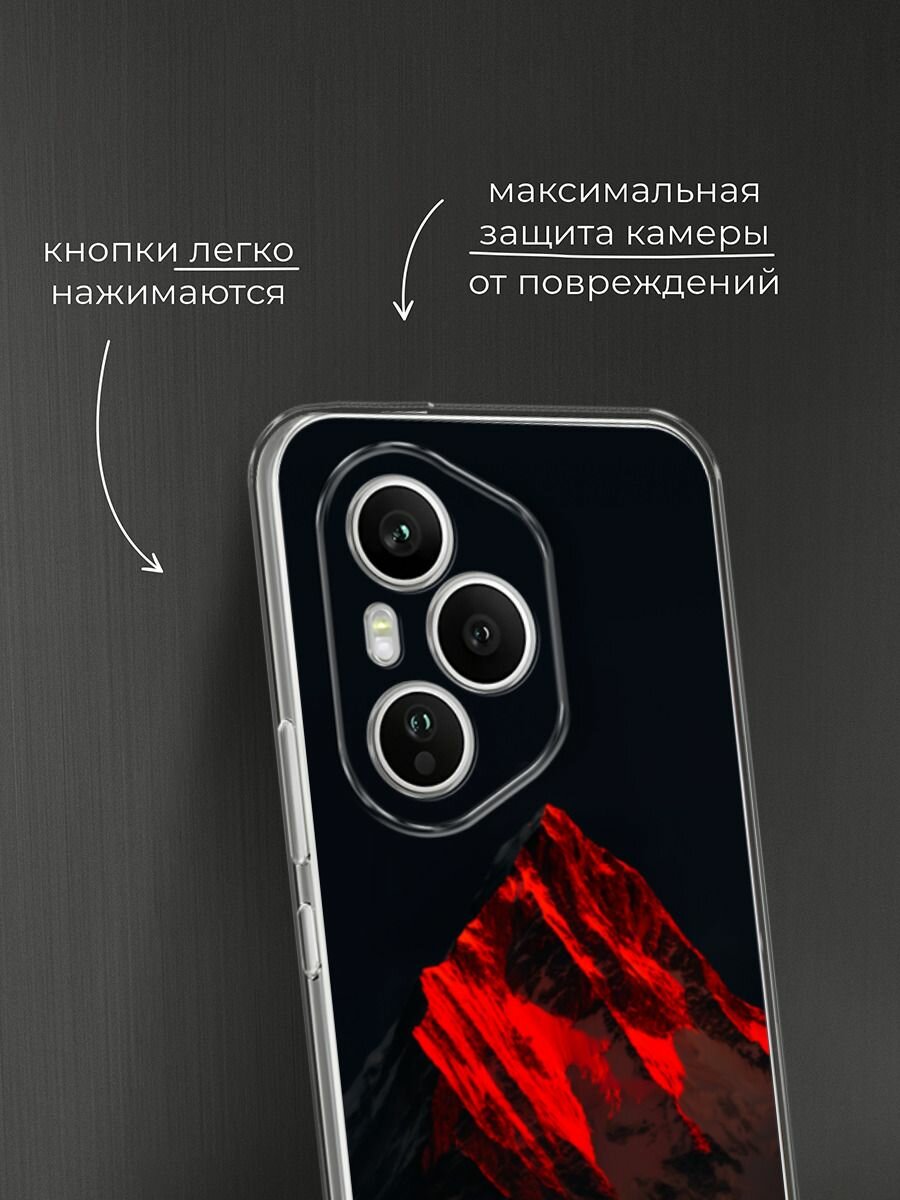 Чехол на Honor 400 Pro / Хонор 400 Про с принтом Красная гора — фото 1