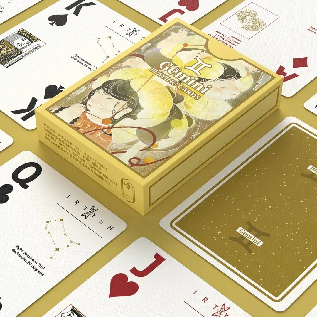 Игральные карты Gemini Playing Cards, 55 шт, Цвет: 1Set