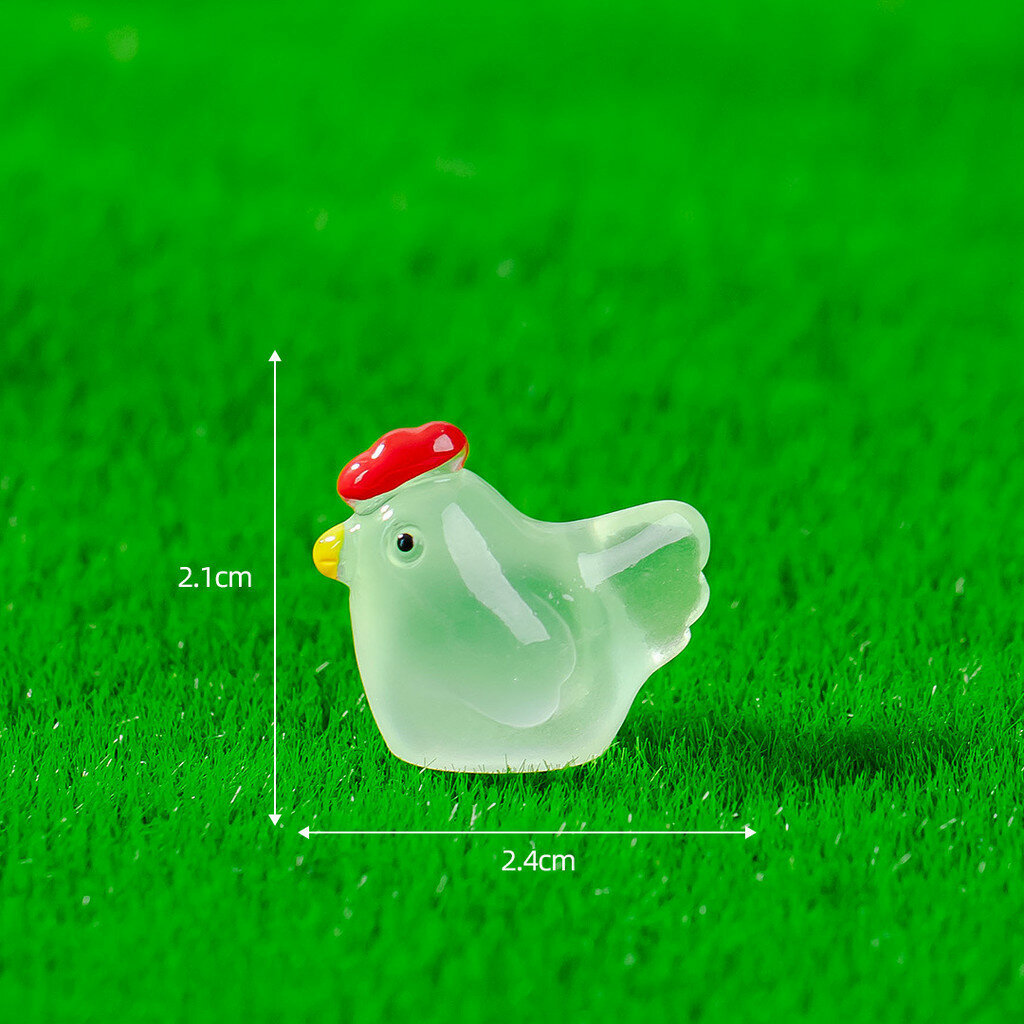 Ночник садовый resin chicken, green, восемь цветов