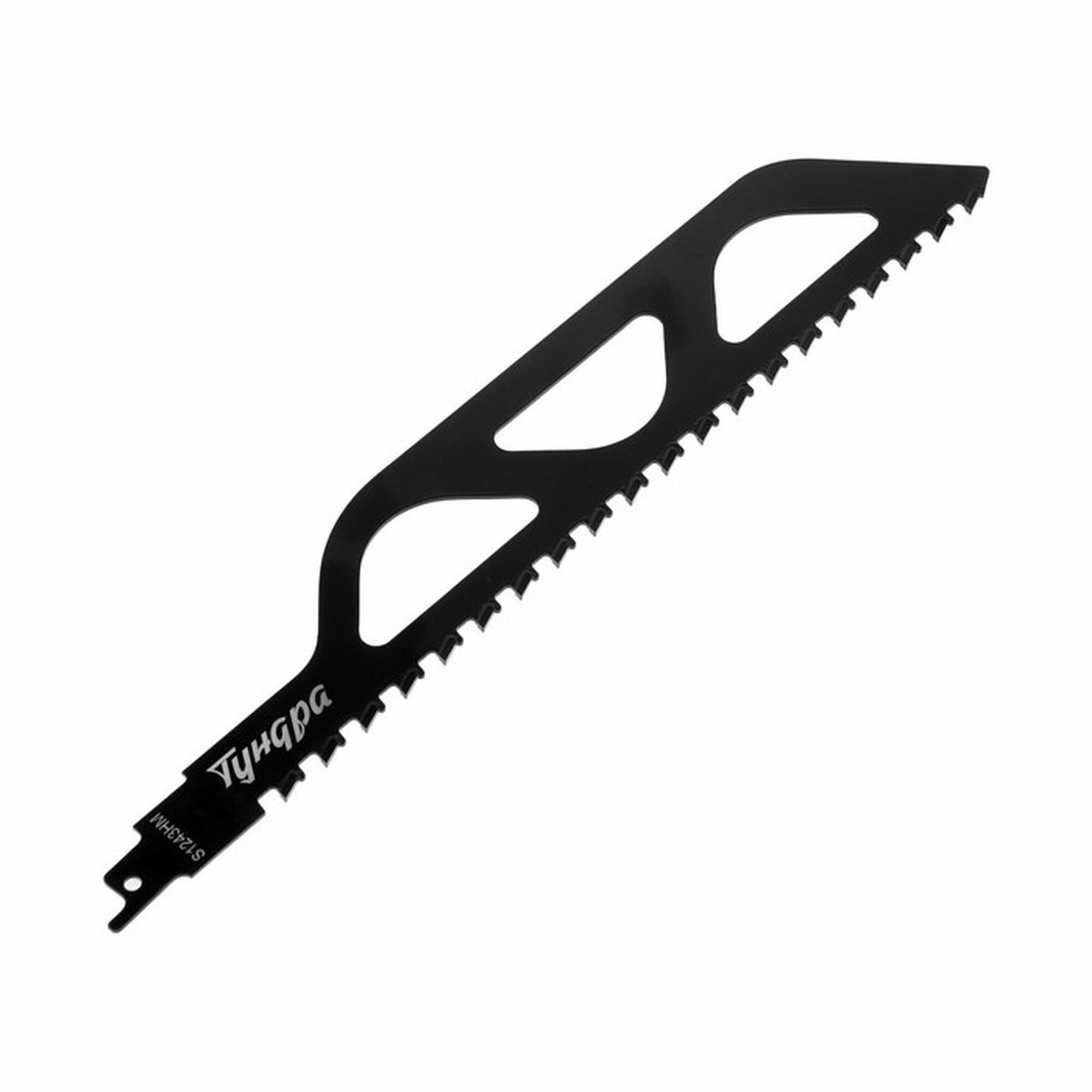 Полотно по газобетону для сабельной пилы тундра, сталь 65Mn, зубцы YG8, 305x50x1.5 мм