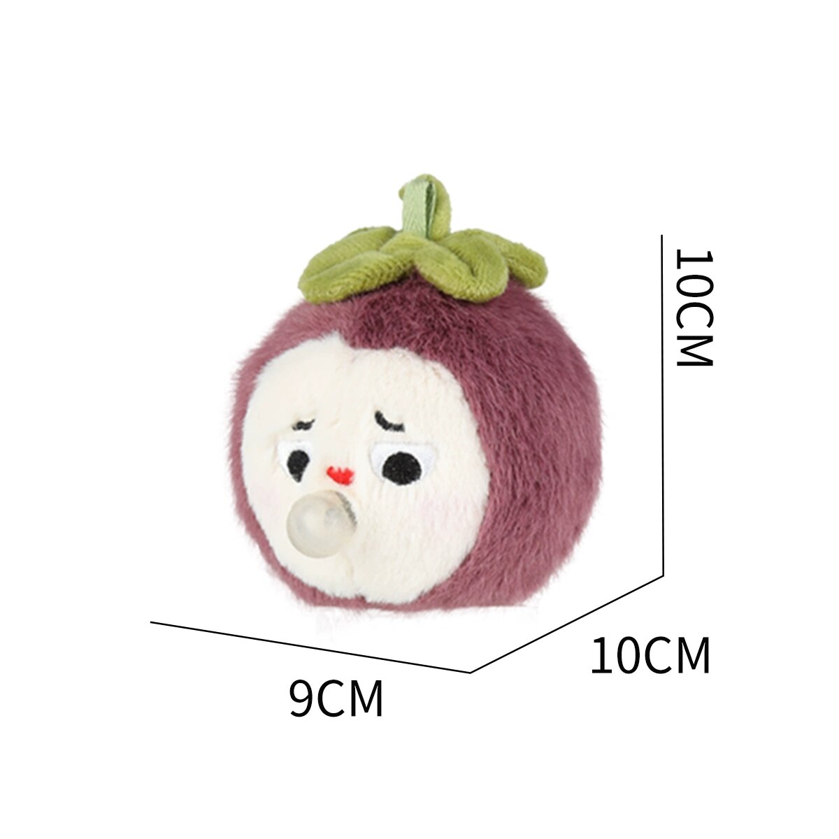 Игрушечные плюшевые фигурки овощей и фруктов: груша, персик, ананас, дуриан, личи, кукла для выдувания мыльных пузырей,