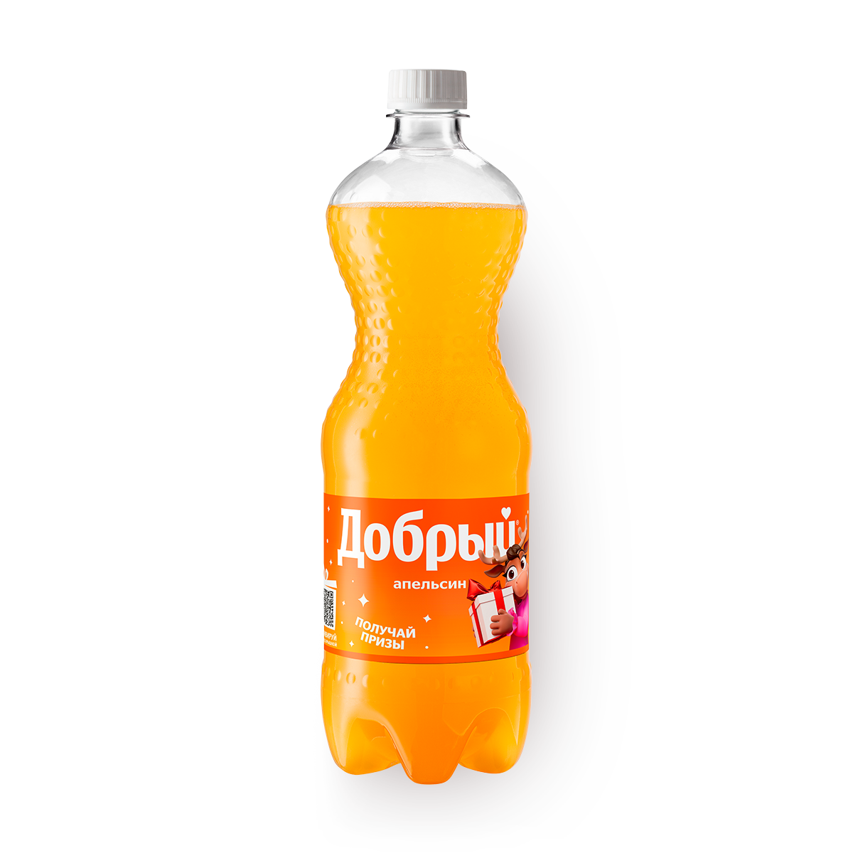 Напиток Добрый "Апельсин", газированный, 1 л, пластиковая бутылка
