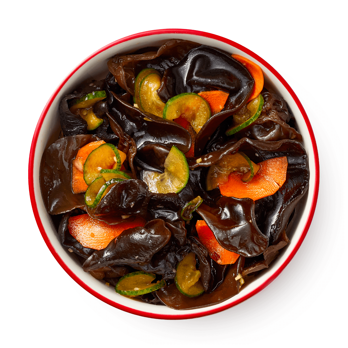 Салат "Чихо", с черными древесными грибами, огурцами и морковью, 150 г