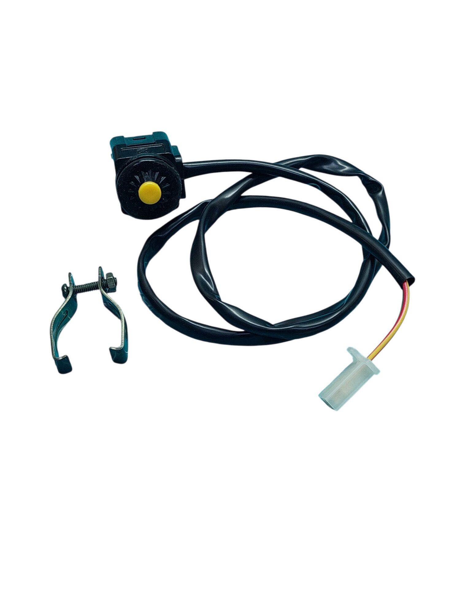 Кнопка стартера на руль круглая (универсальная)