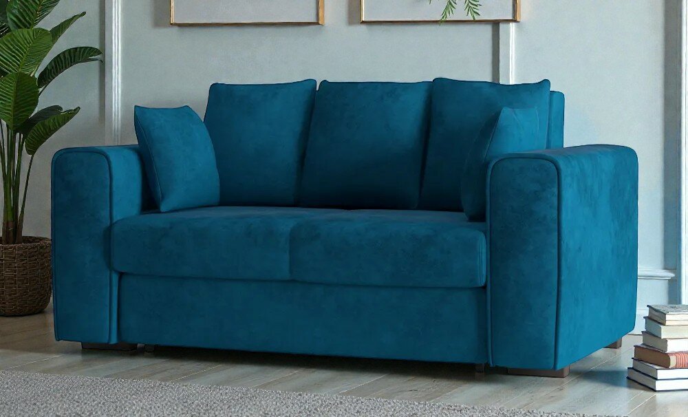 Диван-кровать Mini Giverny, Независимый пружинный блок, велюр антивандальный, спальное место 120х195, Механизм малютка.