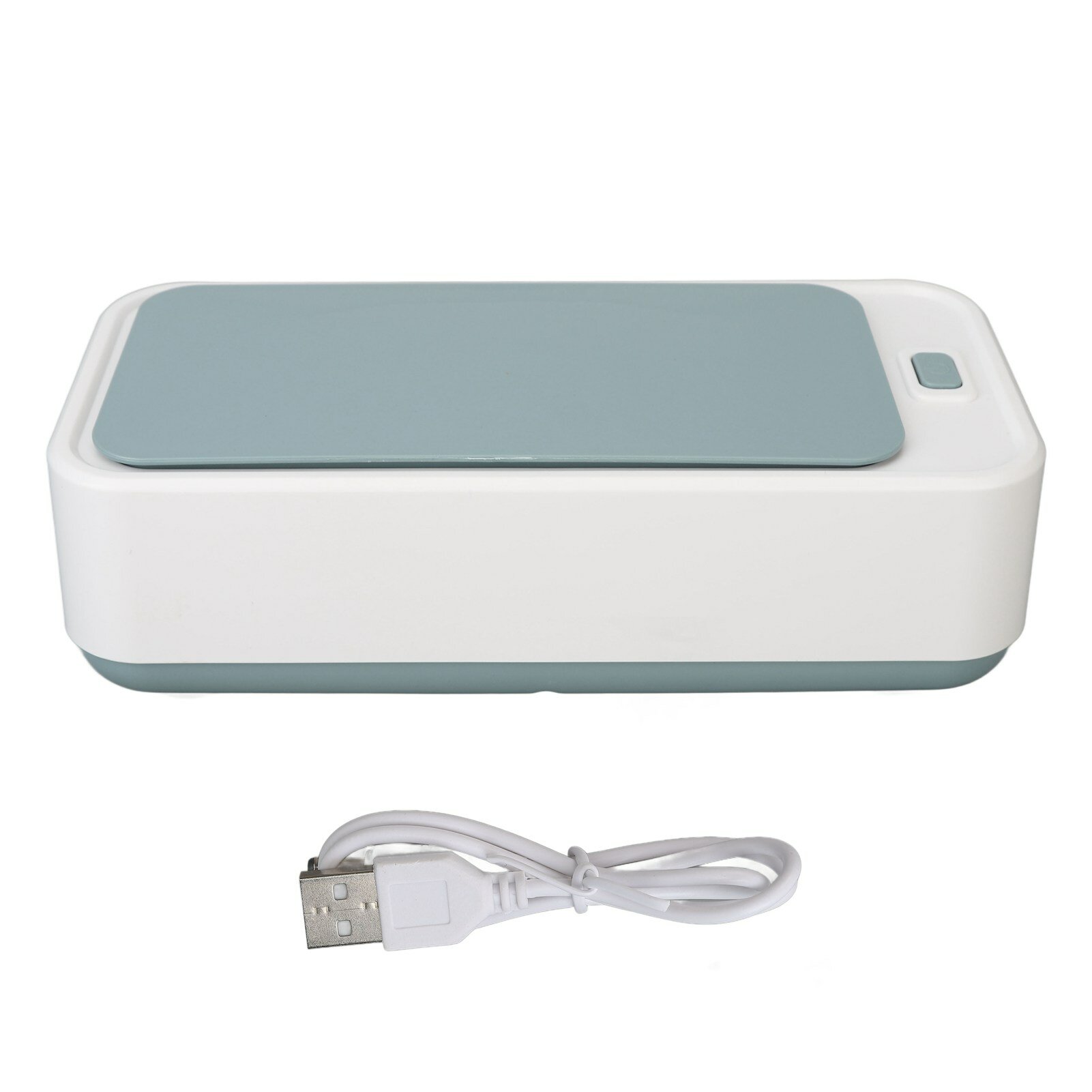 Аппарат для чистки ювелирных изделий, высокочастотная вибрация, удаление загрязнений, очиститель для очков и защитных капп, белый.