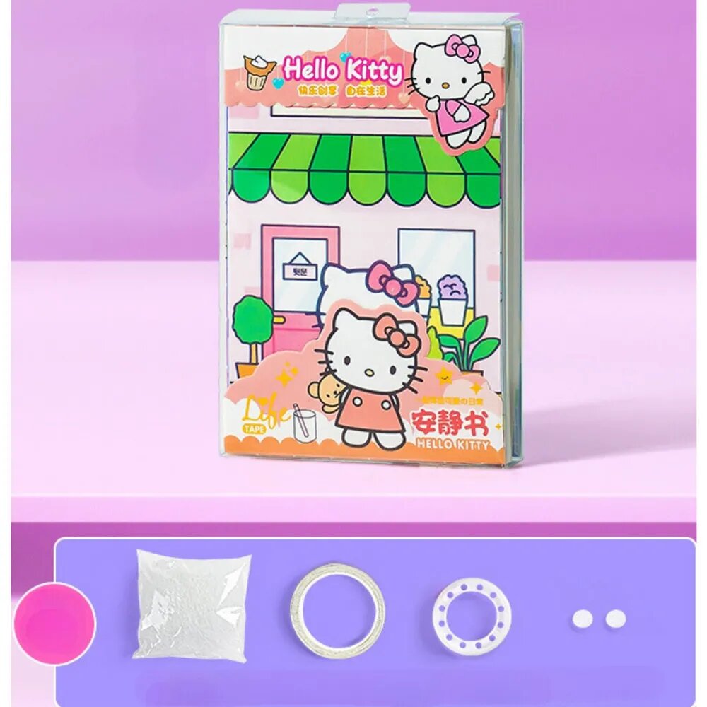 Тихая книга ручной работы Sanrio, Без резки, один бесплатный комплект материала. Хелло Китти