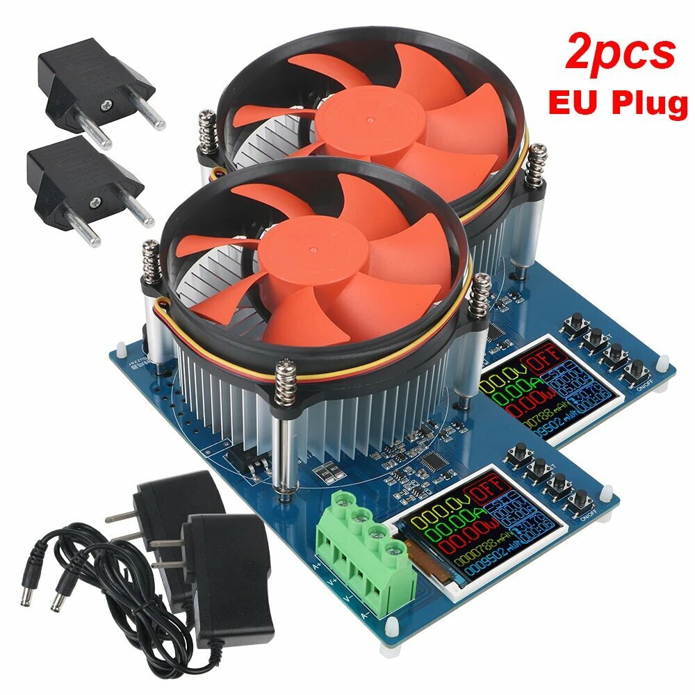 Тестер литиевых батарей 150Вт 10А, EU Plug 2pcs