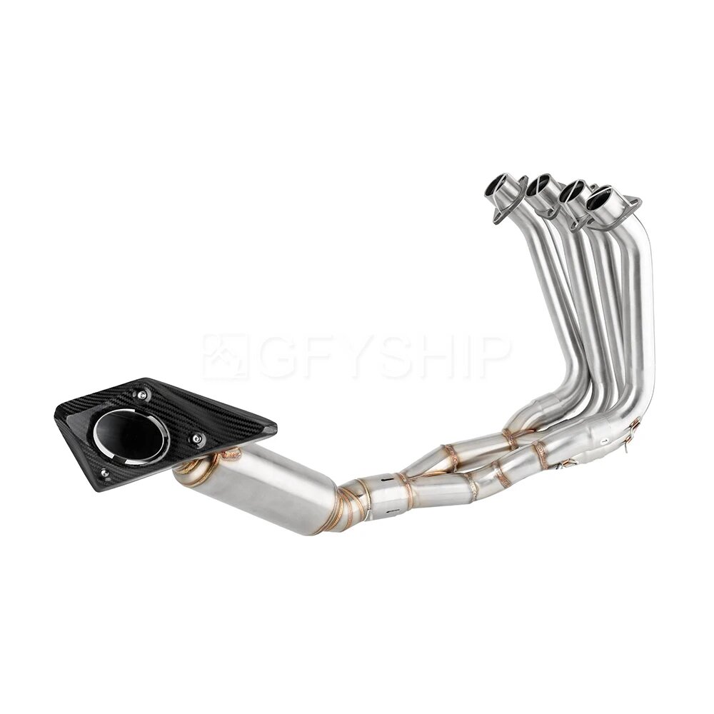 Для Honda CBR600RR 2013-2023 CBR600RR без ABS CBR 600RR Escape без шнуровки мотоцикла низкопозиционный глушитель с звеньевой трубой