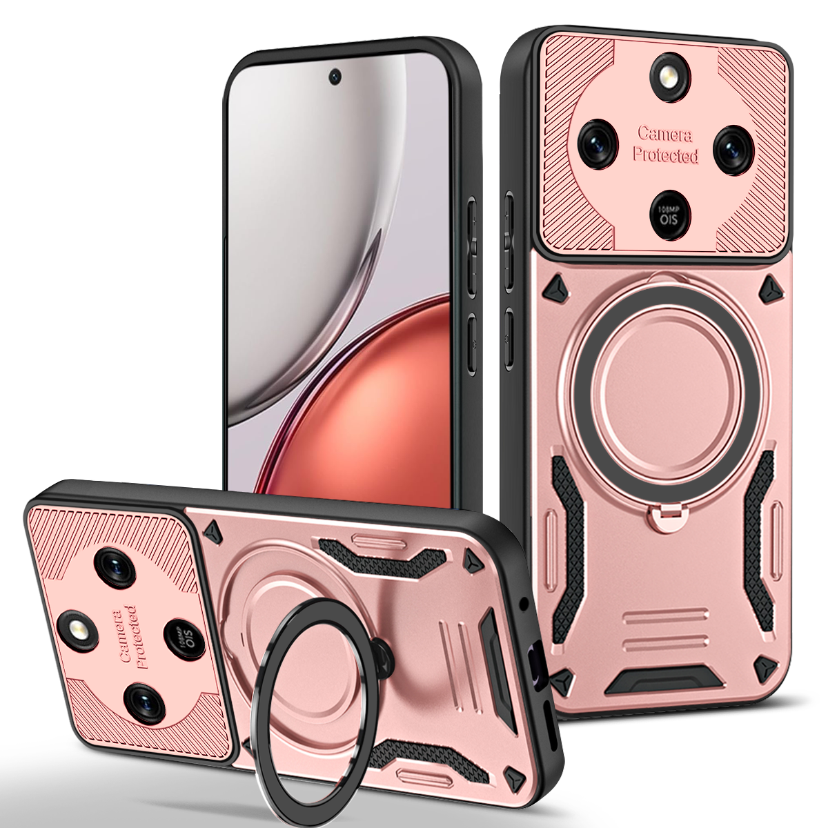 Чехол для Honor X9d / Honor X70 / Хонор Х9d / Хонор икс70, soft touch, чехол-кардиомонитор, поликарбонат (PC), защита камеры, ударопрочный, встроенная подставка, усиленные углы, Honor, Honor X9d, Honor X70