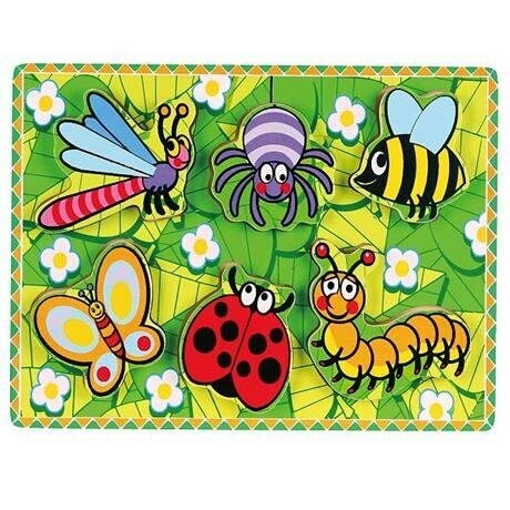 VIGA Пазл Насекомые на лугу (дерево) 56437 с 2 лет