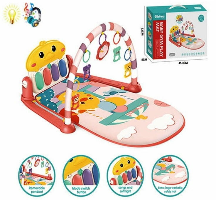 Игровой коврик с дугой Карусель (свет, звук) 698-94 с рождения