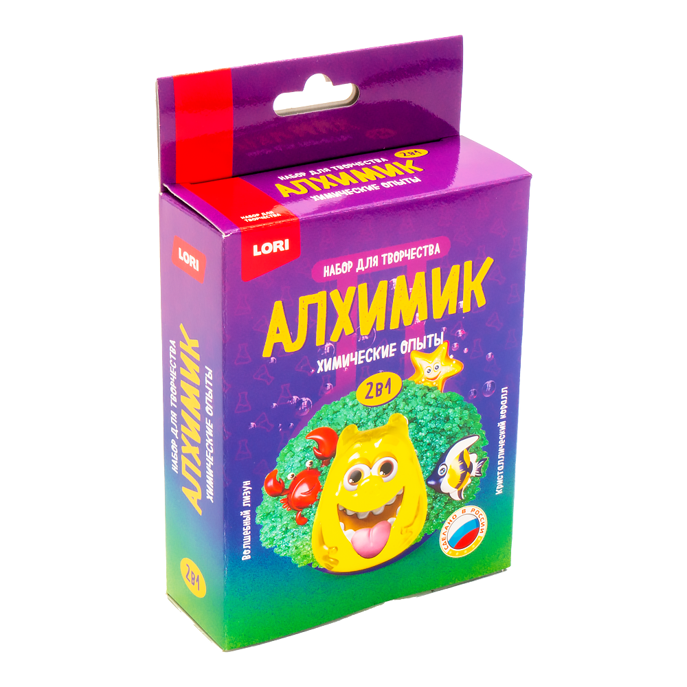 LORI Химические опыты 2 в 1 Волшебный лизун и Кристаллический Оп-070 с 10 лет