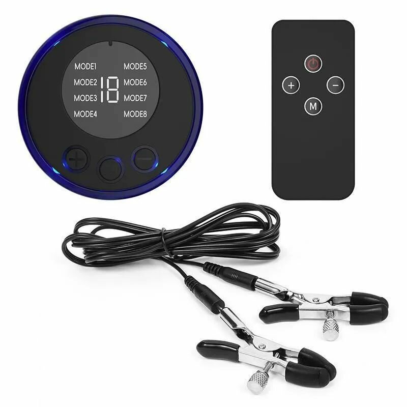 Зажимы для сосков с электростимуляцией током, товары 18+