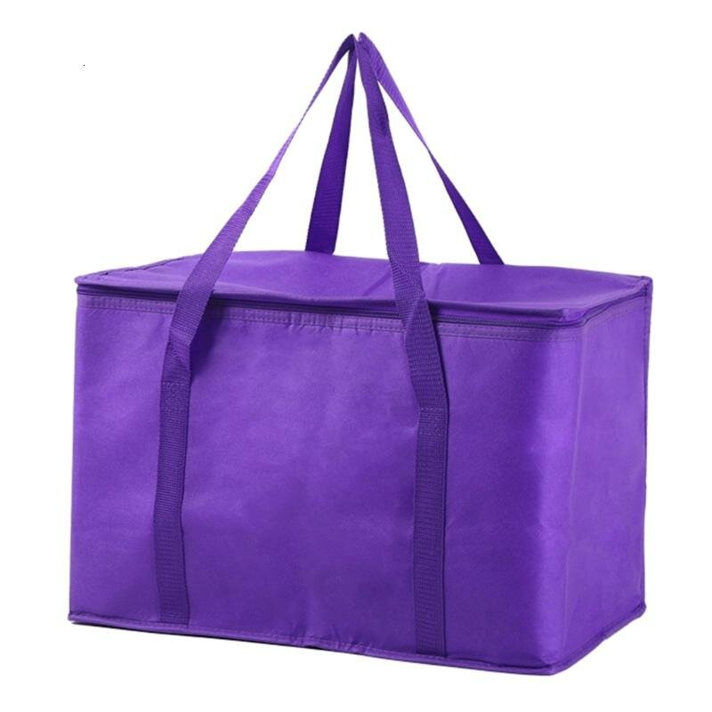 Термосумка складная с алюминиевой подкладкой, Purple