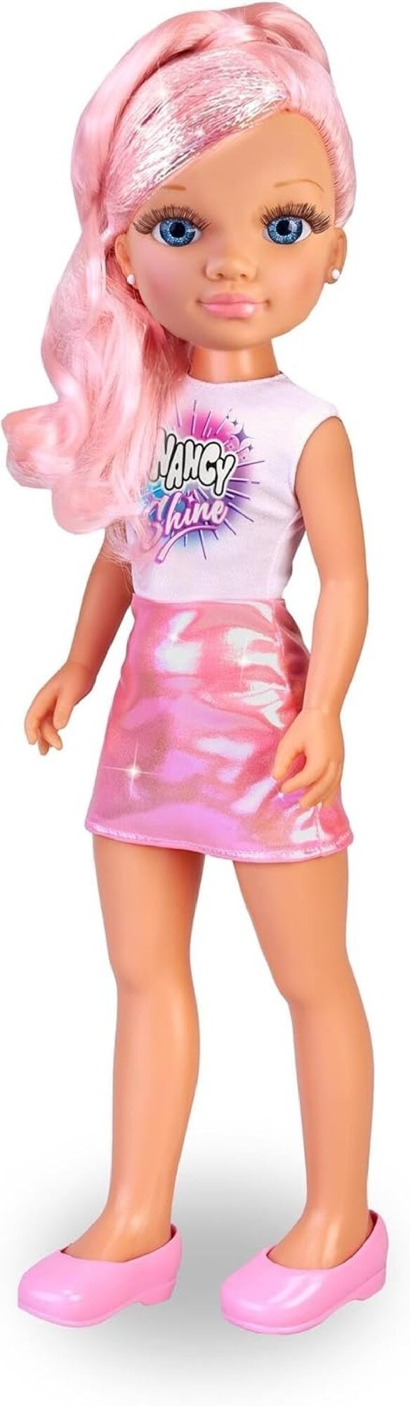 Кукла Nancy Shine Pink с розовыми волосами, 40см
