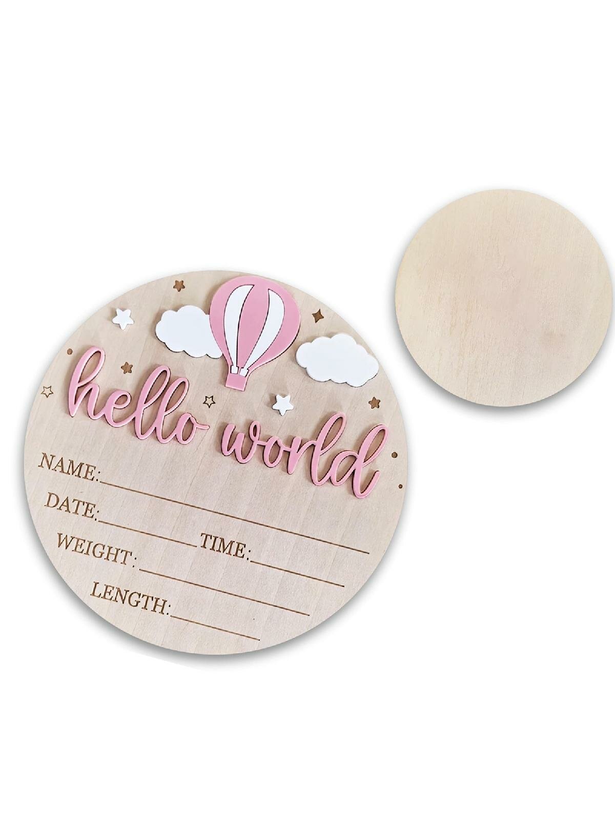 Табличка для первого года жизни ребенка, настраиваемая Настенная для спальни, акцент для детской