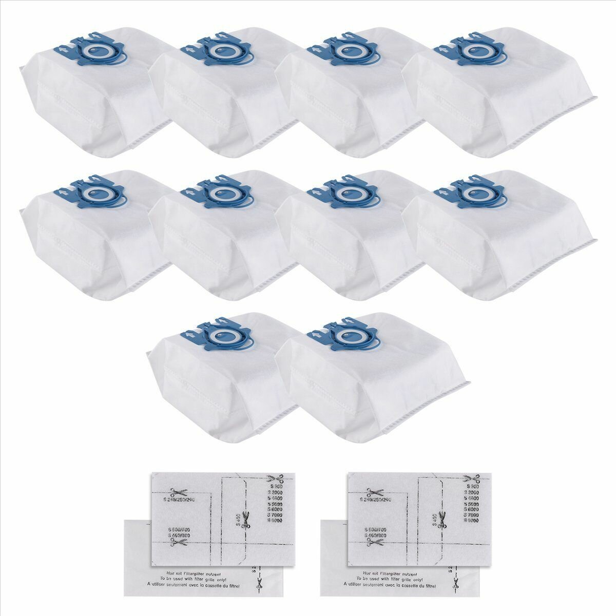 Самый продаваемый.10 шт. Сменные мешки для пыли для пылесоса Miele типа GN и 4 пакета фильтров S2 S5 S8 C1 C3 аксессуары для пылесосов