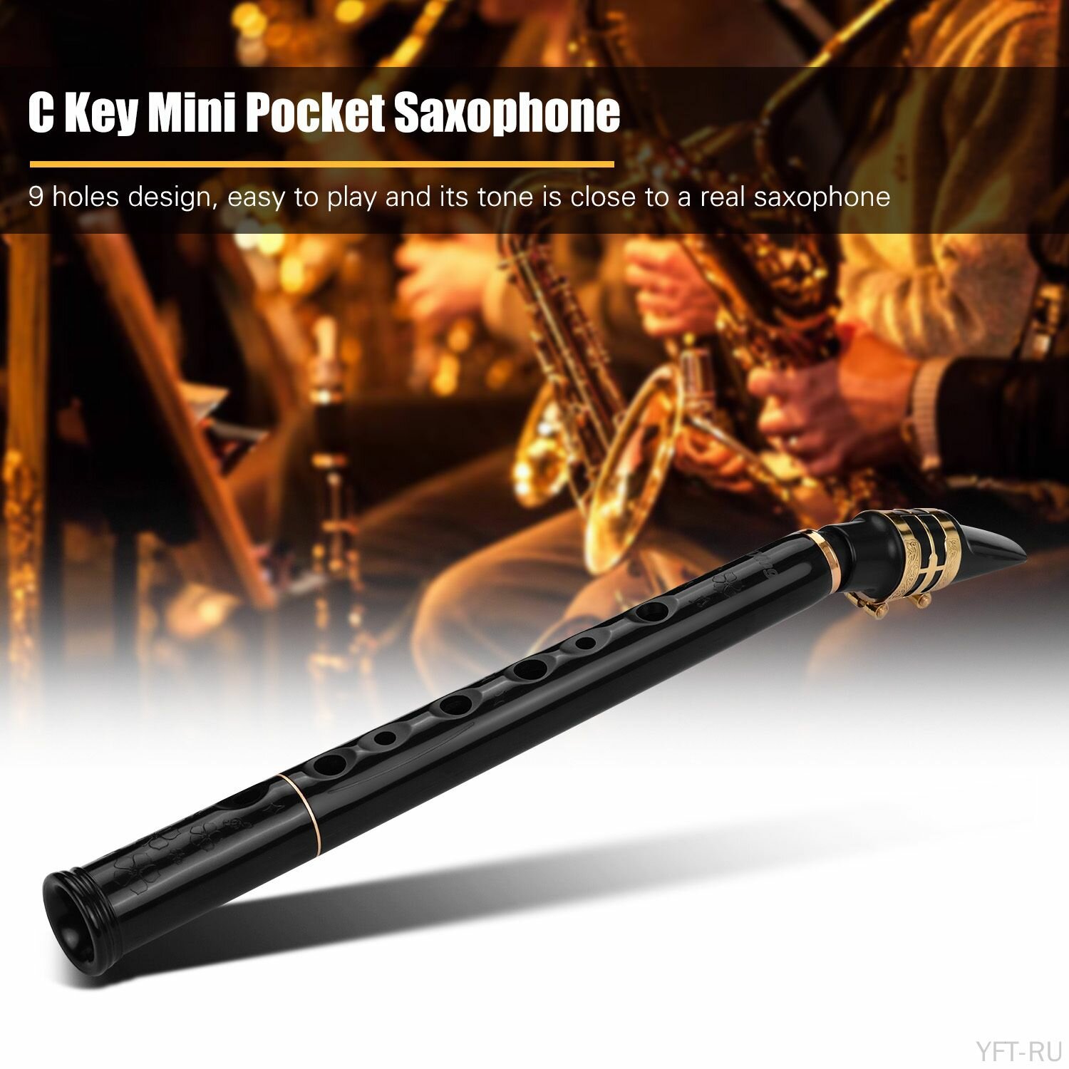 HiXing C Key Саксофон Мини ABS с Мундштуками 10 Тростников и Сумкой