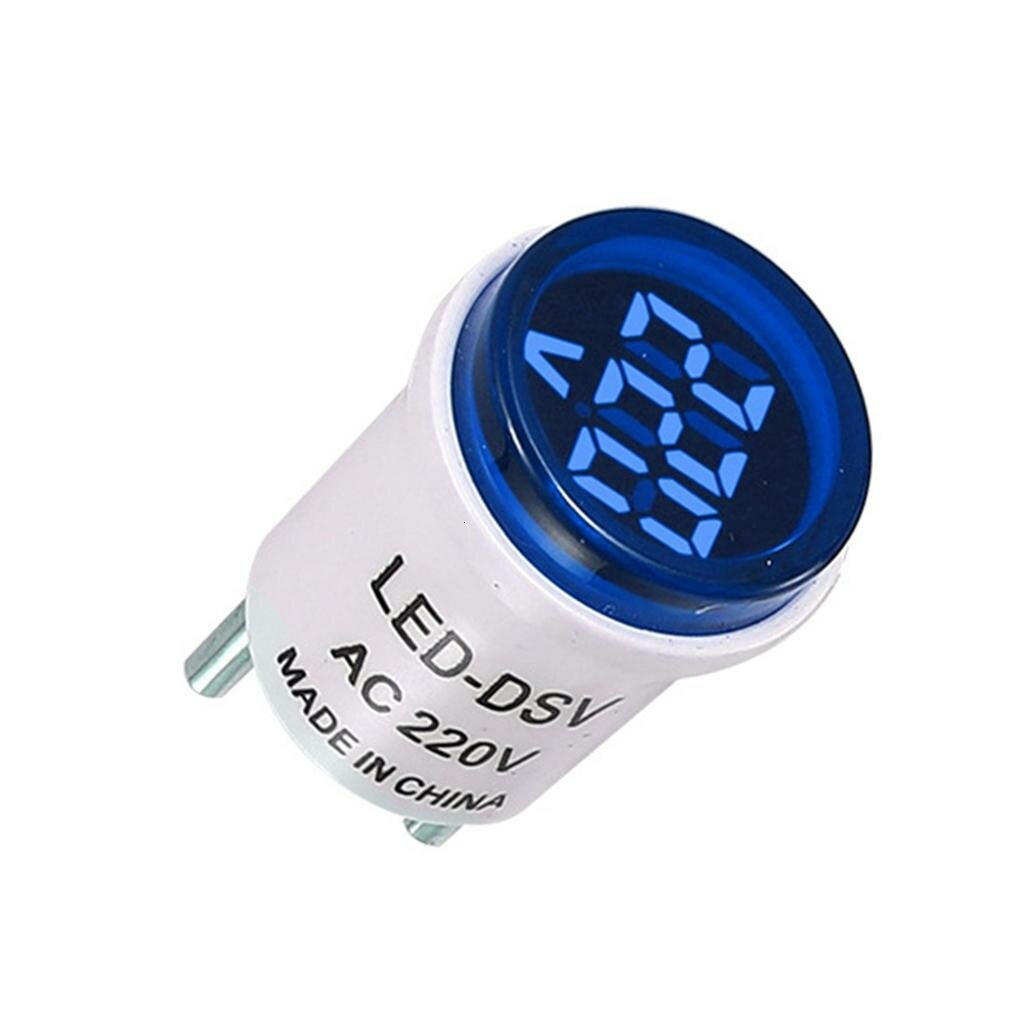 Цифровой вольтметр LED, 220 В, Синий