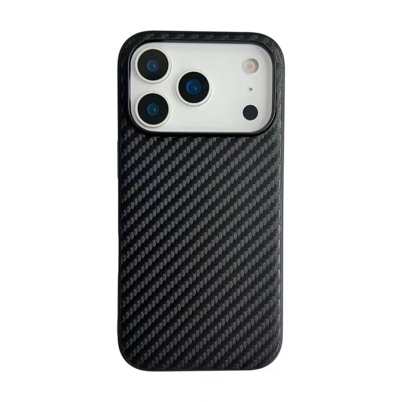 Кожаный чехол из углеродного волокна Saffiano Crocodile Leopard Черный, style 4, For iPhone 11