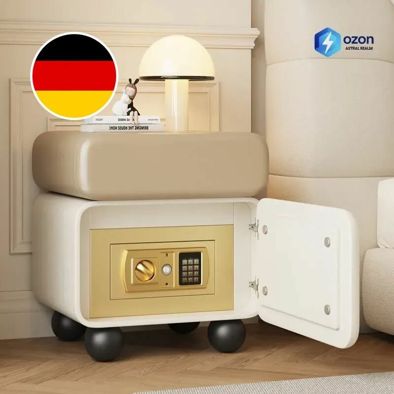 Прикроватная тумбочка со встроенным шкафом и сейфом-zjj