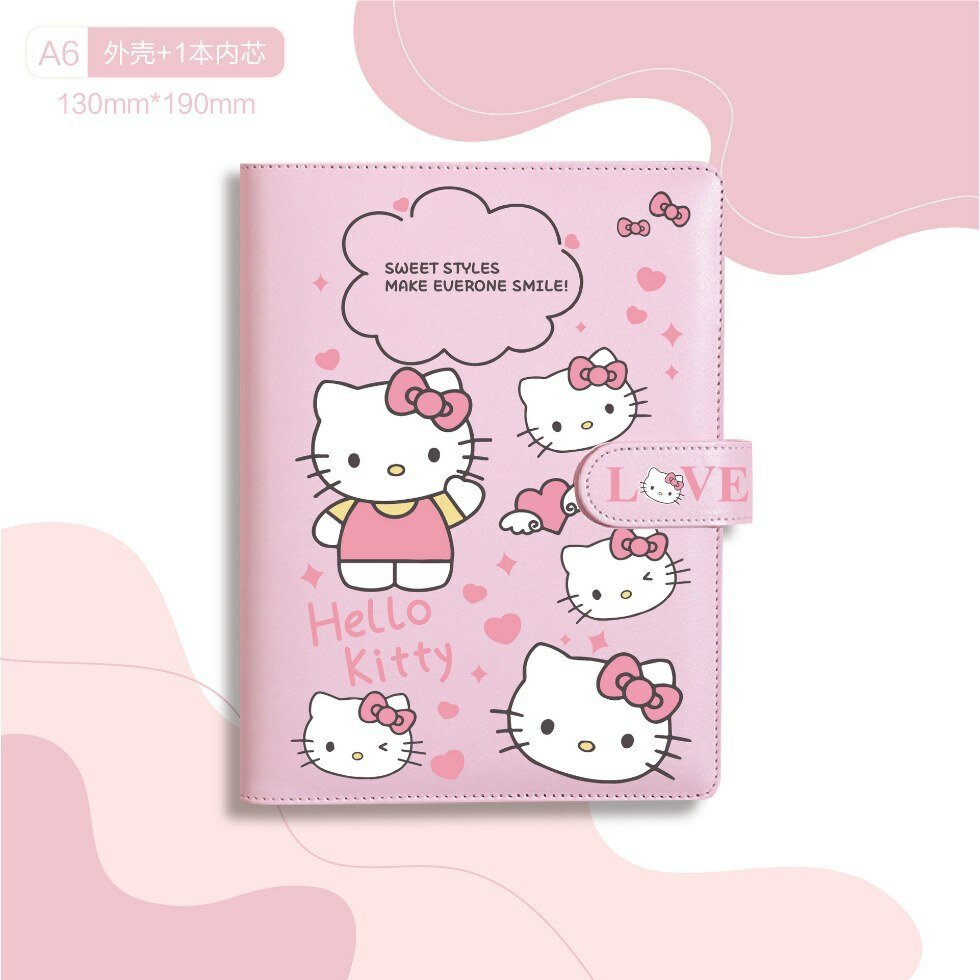 Блокнот Sanrio Kuromi Cinnamoroll, мультяшный, милый дневник для девочек, высококачественный стиль Ins, Pochacco