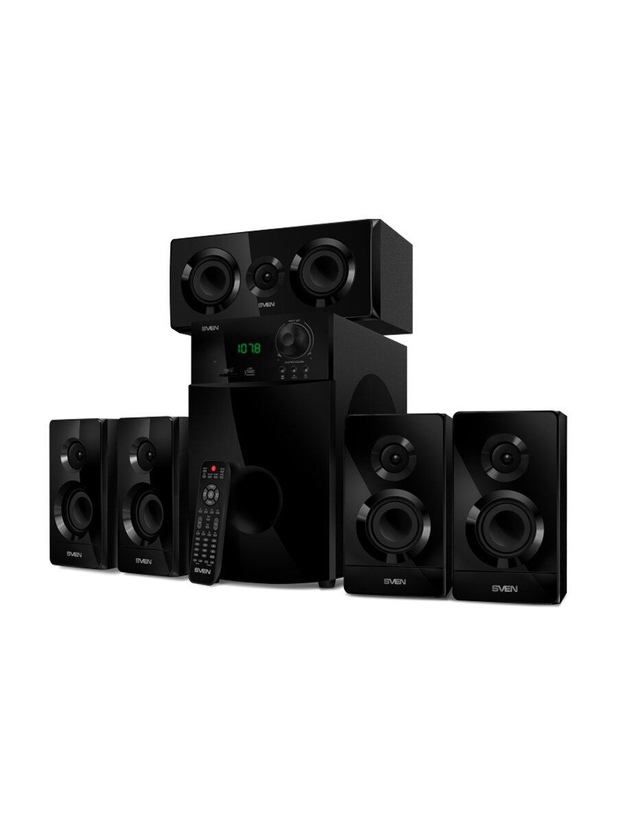 Акустическая система 5.1 SVEN HT-210 black (125Вт, питание от сети) (SV-014124)