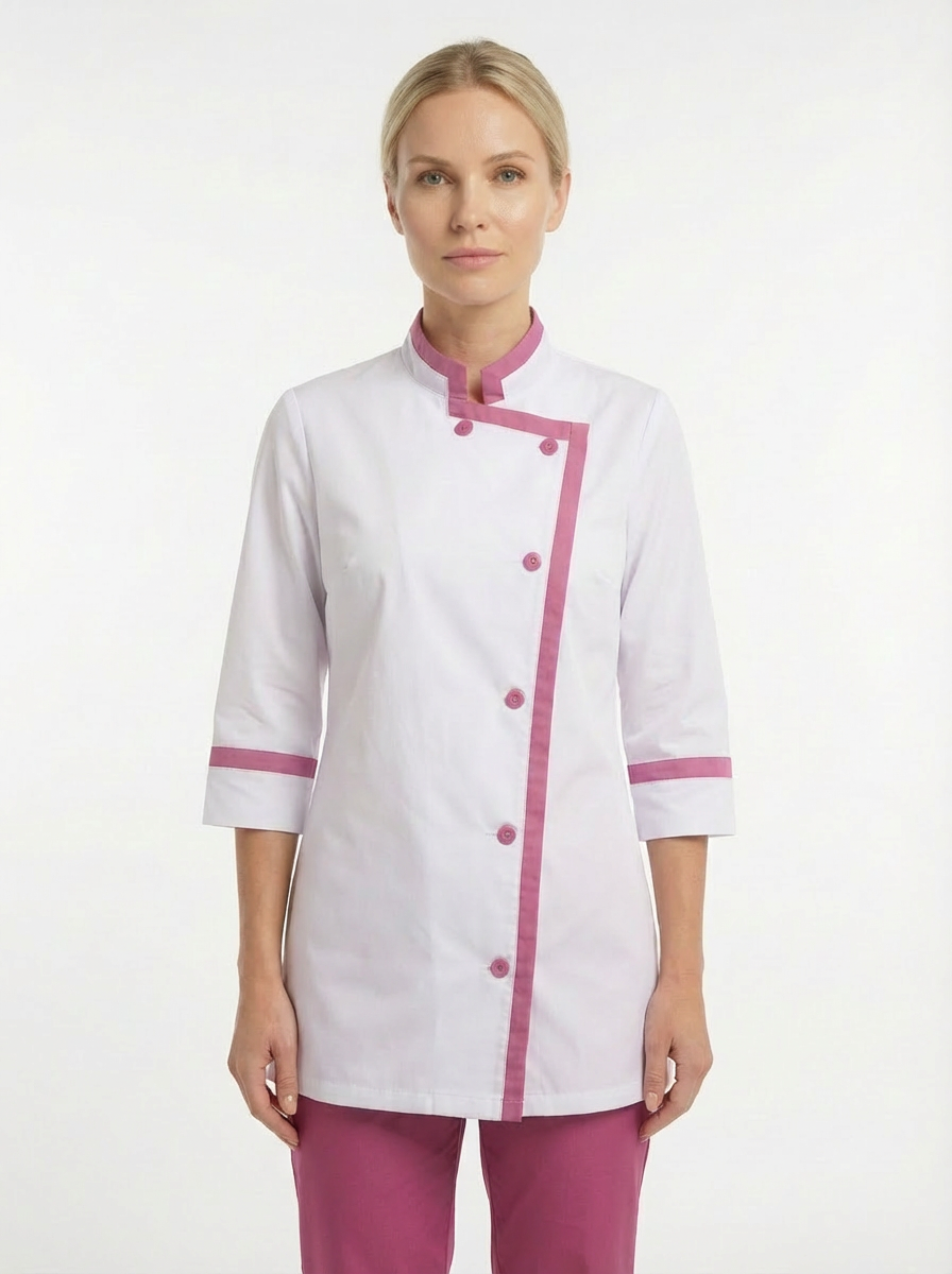 Костюм повара женский вилан, цв. брусника, размер 48-50, рост 176, ткань Тиси