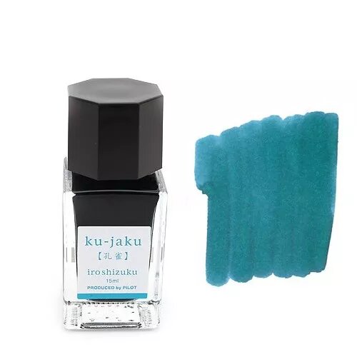 Чернила для перьевых ручек Pilot Iroshizuku Ku-Jaku сине-бирюзовые 15 мл (INK-15-KJ)