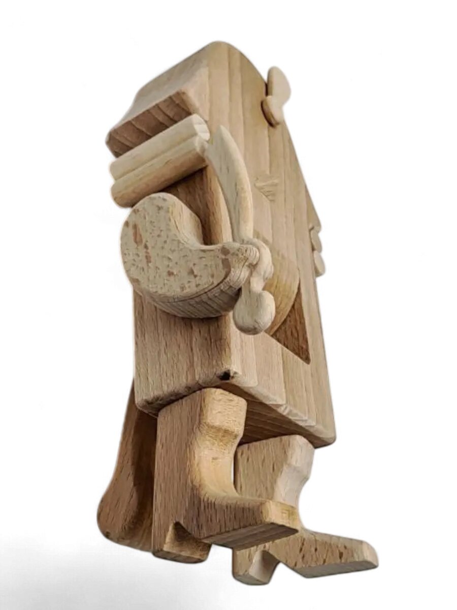 Статуэтка Щелкунчик Китобой, деревянная, ручная работа, 16 см
